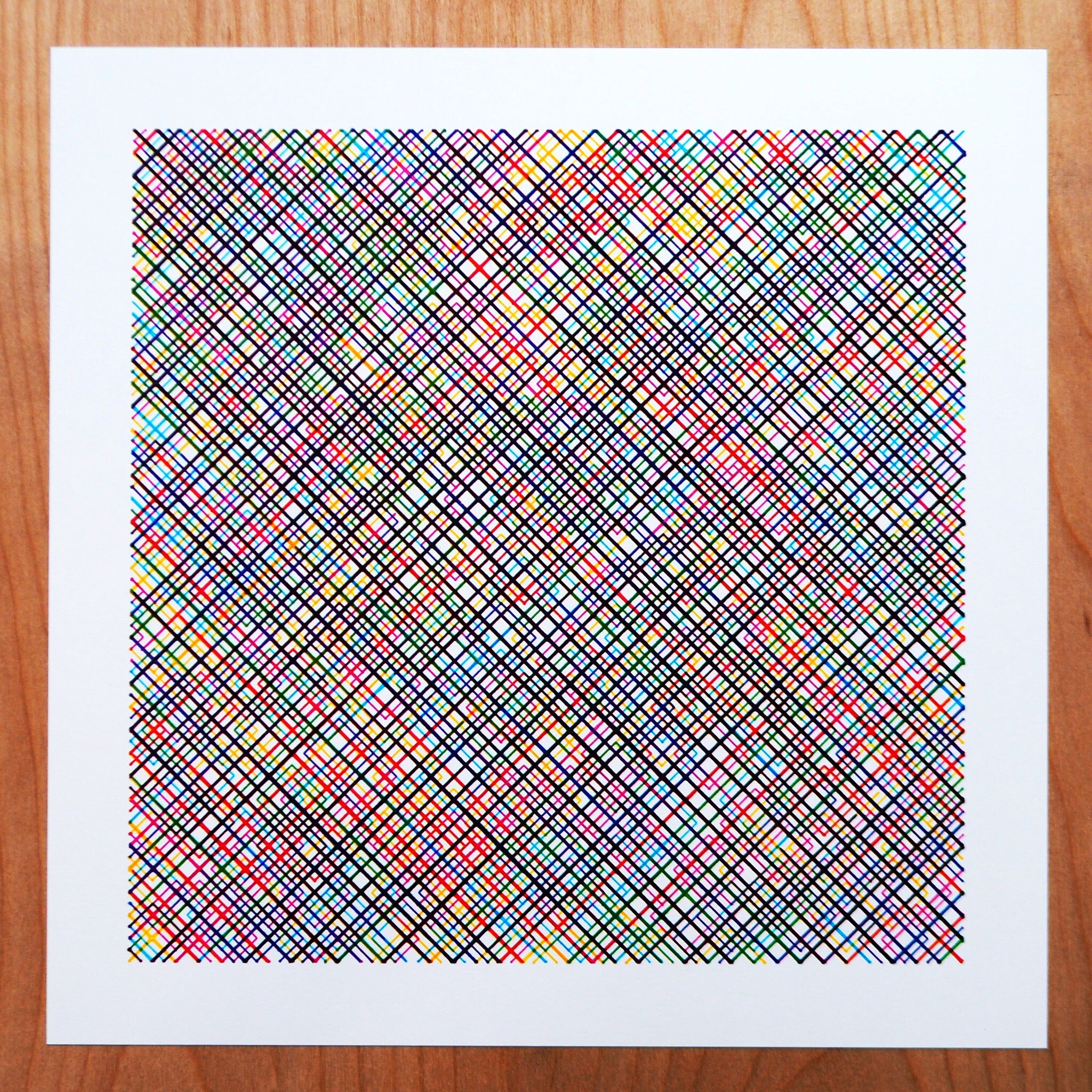 Rainbow Color Field Plotter Art - Limited Edition of 5 – Dirt Alley Design